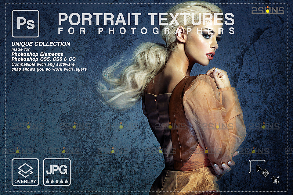 Fine art texture overlays & Photoshop overlay