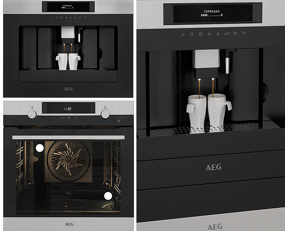 AEG Espresso Coffee Machine and SteamBake Oven