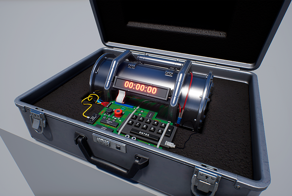 Bomb Case - Explosive Device - PBR Game Ready