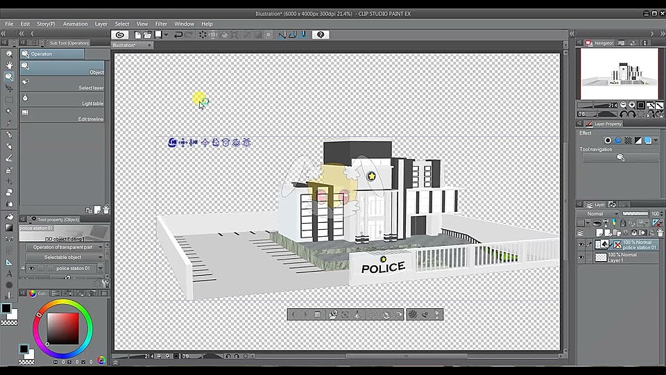 3D Material - CSP - Police Station 01