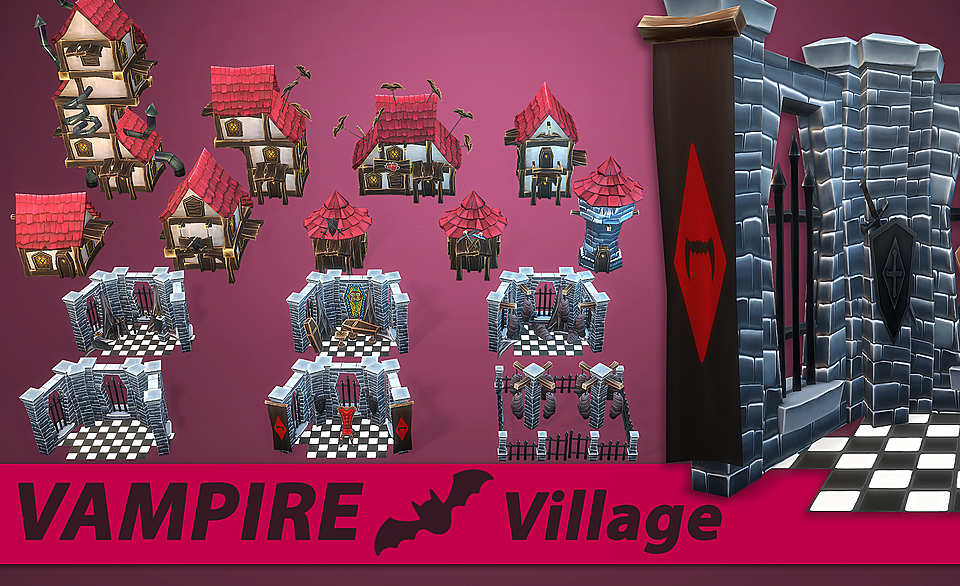 Vampire RTS Fantasy Buildings