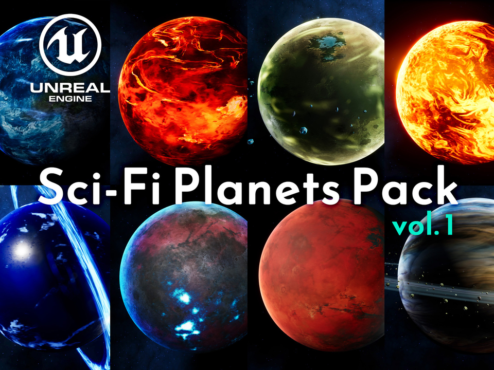 Sci-Fi Planets Pack vol 1
