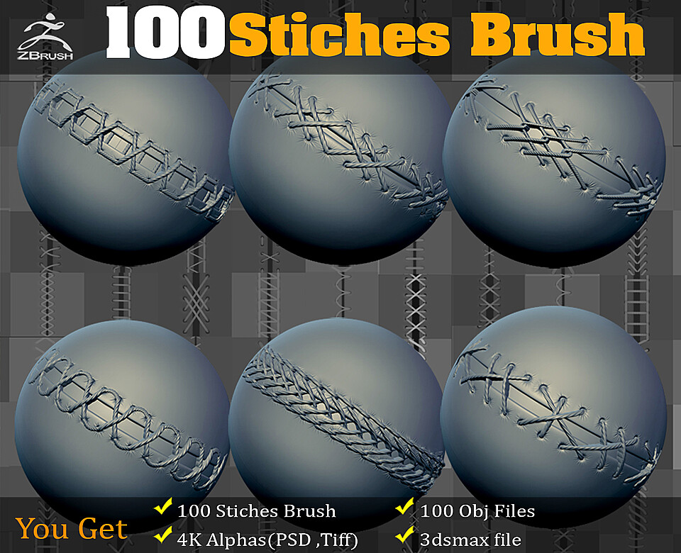 100 Stiches Brush + Alpha