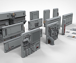 Mega Pack Kitbash 500 DETAILS