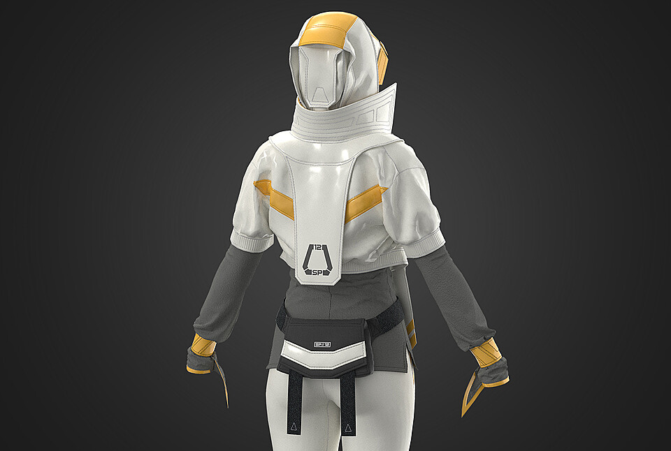 Fci-fi female outfit / Marvelous Designer