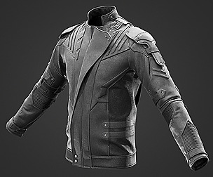 Futuristic Motorcycle Jacket