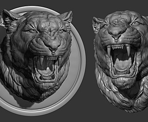 Lioness Base Mesh 3D model