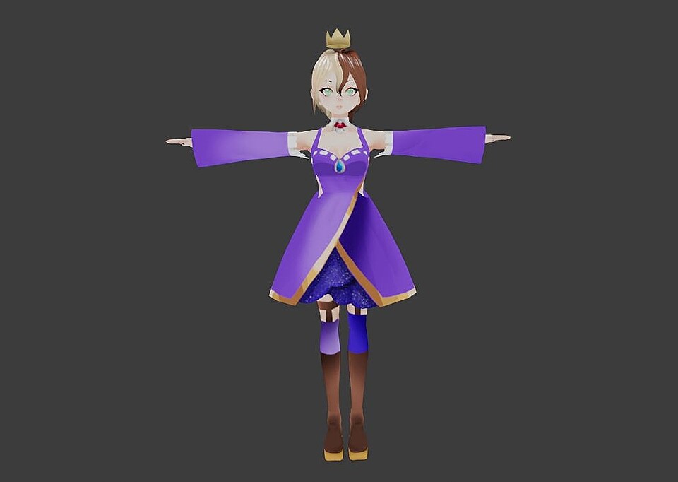 Ai - GAME READY LOW POLY ANIME CHARACTER GIRL