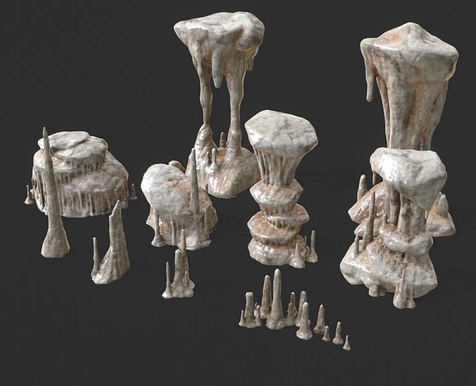 Cave Rocks Set 01