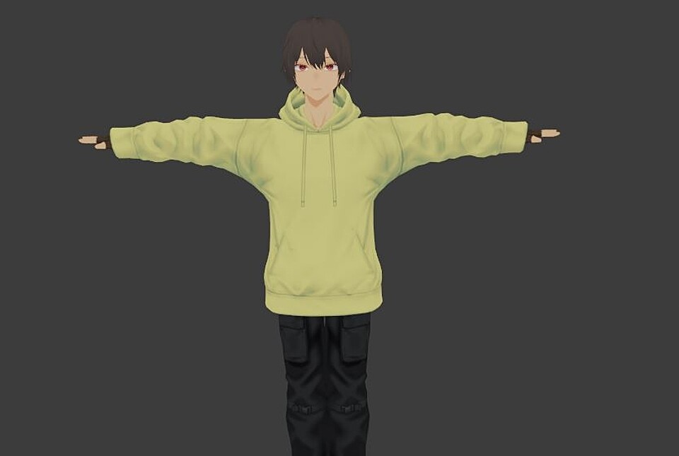 Katashi - GAME READY LOW POLY ANIME CHARACTER BOY
