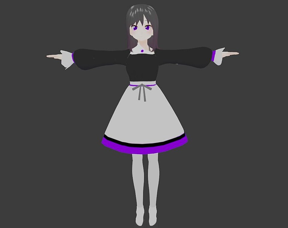 Nari - GAME READY LOW POLY ANIME CHARACTER GIRL