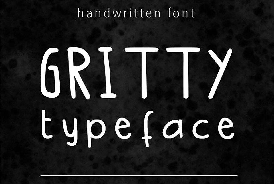 GRITTY HANDWRITING FONT