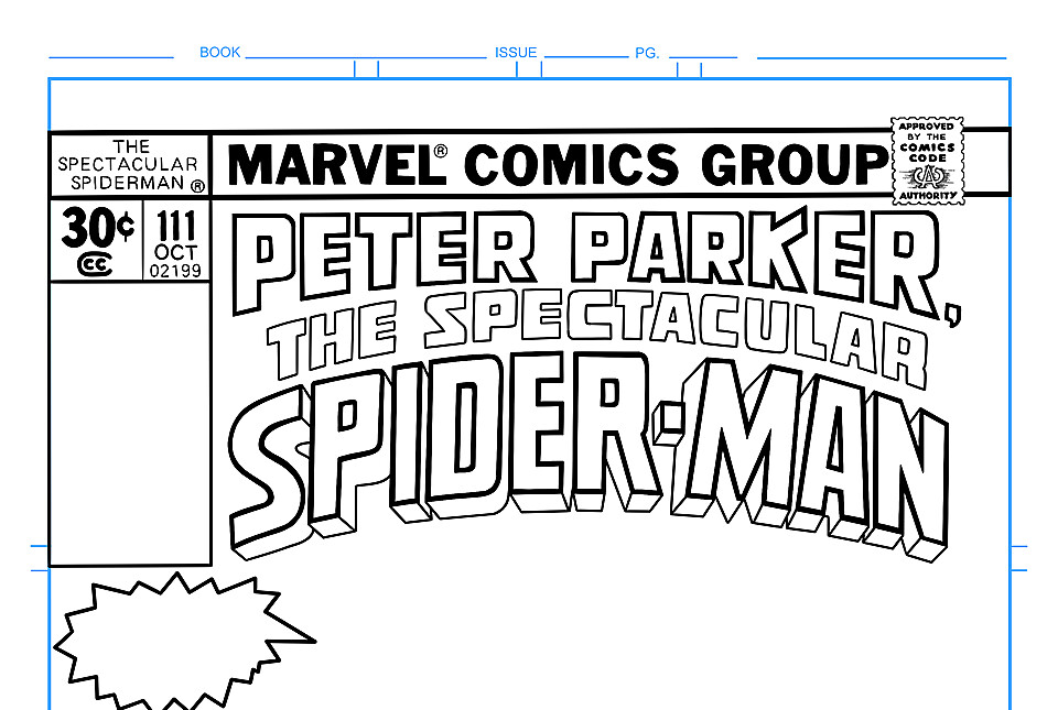 Spectacular Spider-Man Comic Book Cover Template
