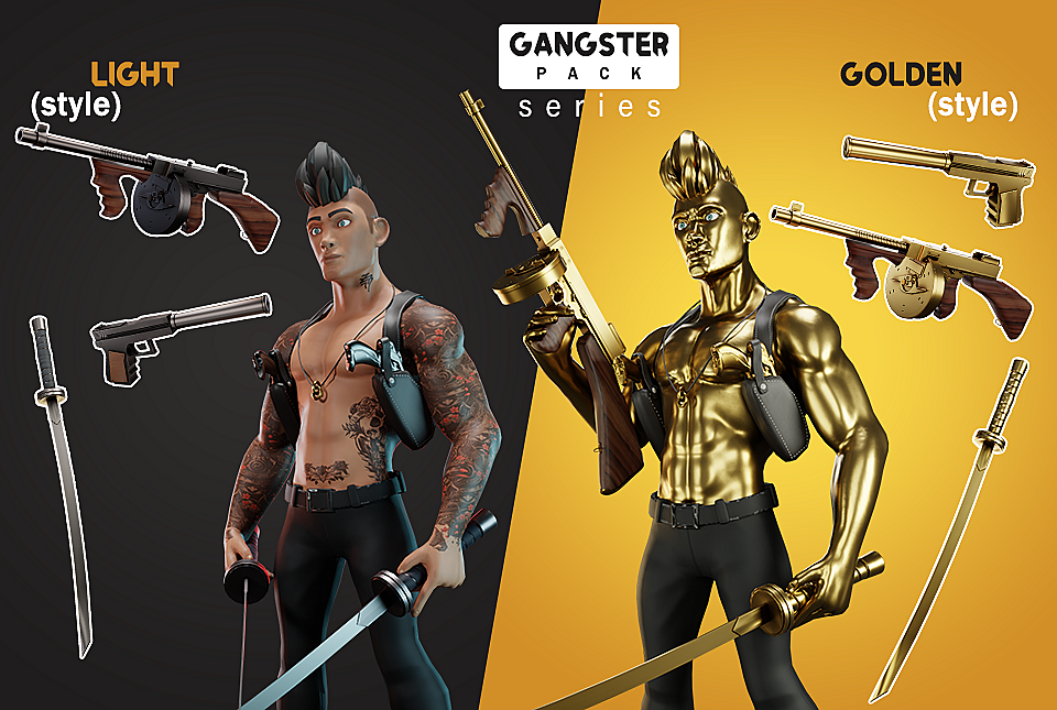 Stylized character pack (game ready)