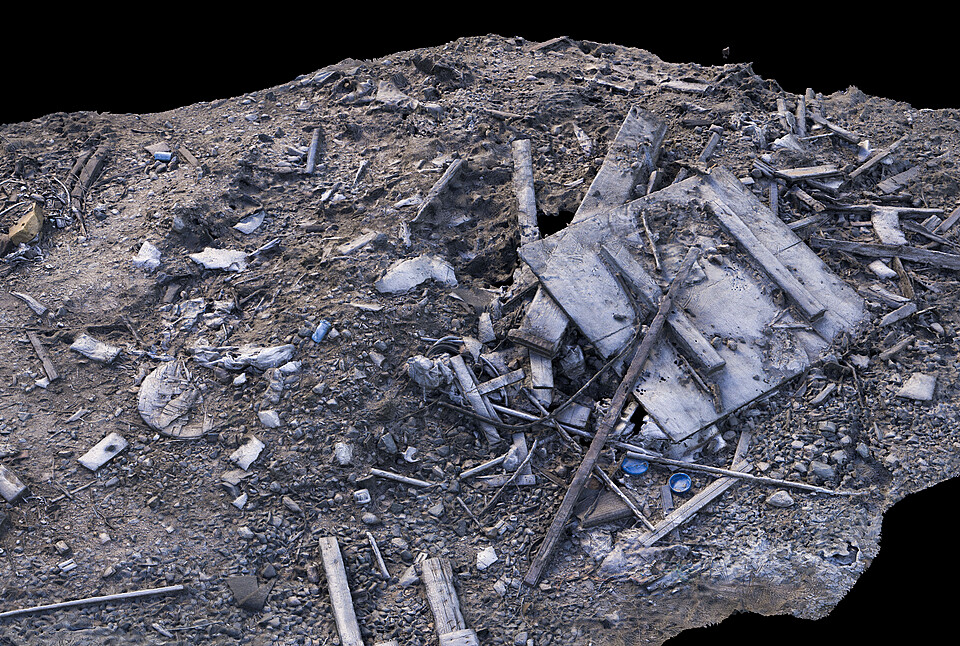 PBR Trash Ground 3 - 8K Textures