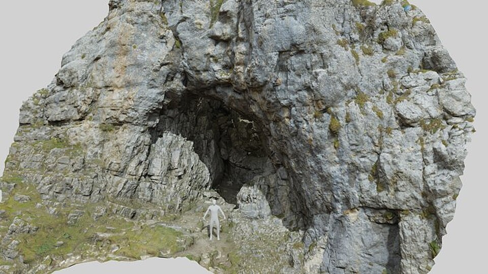 Big Cave Entrance Alps Photoscan PBR