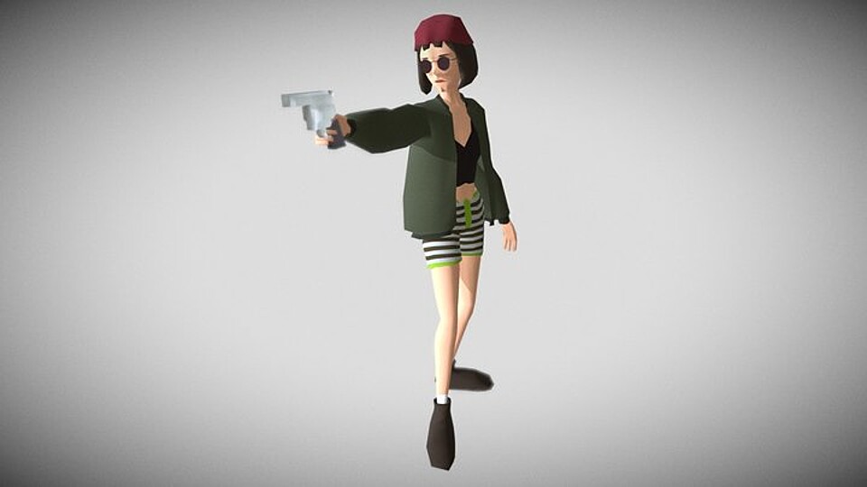Mid Poly Matilda 3D Character Model