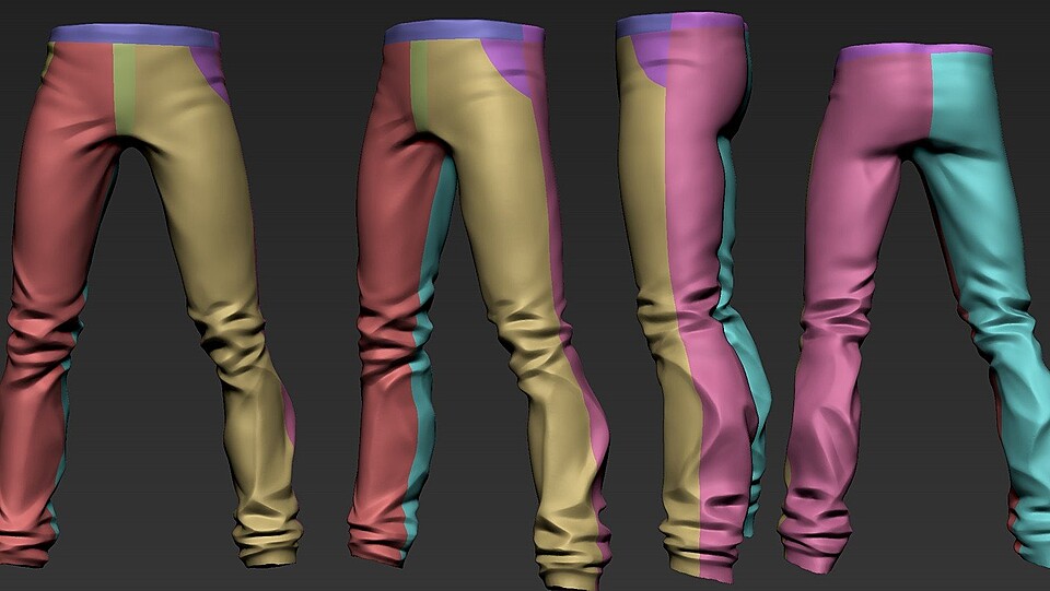 stylized Pant 2 basemesh