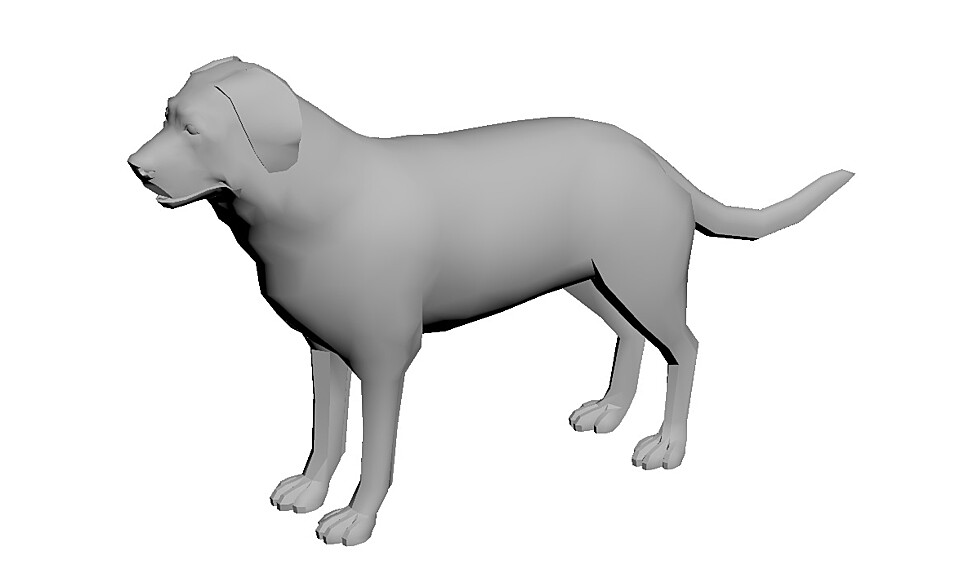 Dog low poly