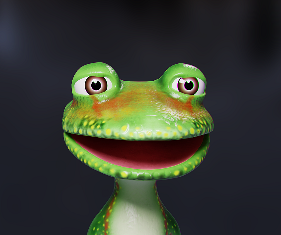 Toon Humanoid Lizard - Animated