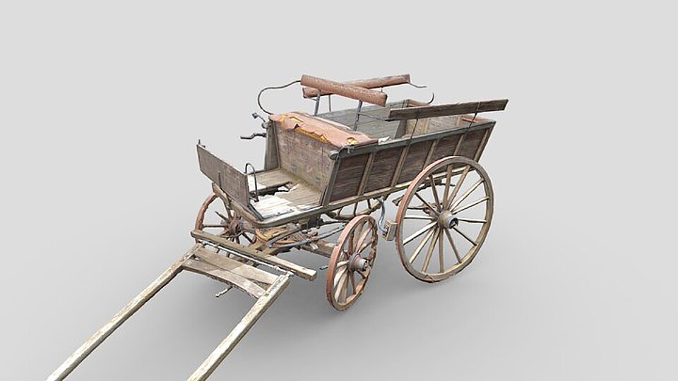 PBR Medieval Carriage Coach Photoscan