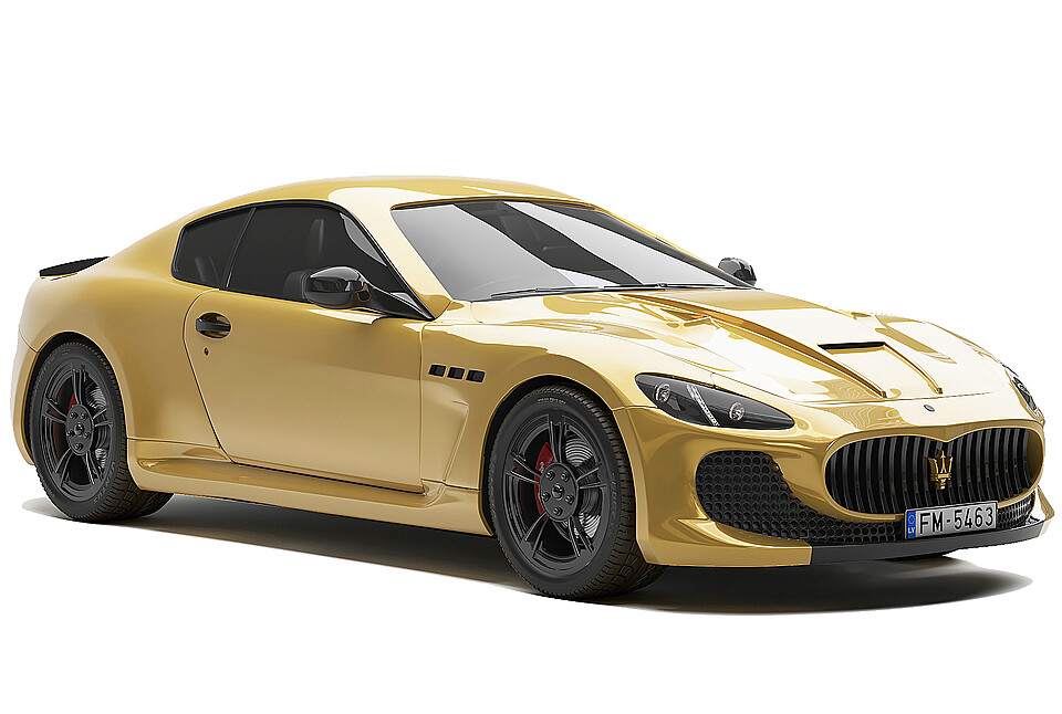 Maserati Granturismo Gold Chrome