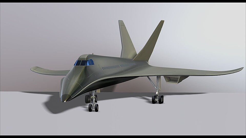 Concorde Aircraft File STL for 3D Printing