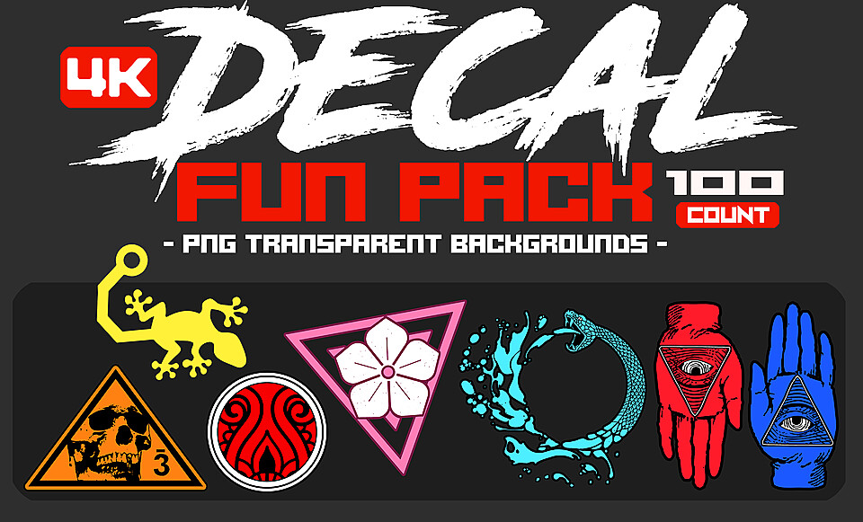 4K Decal Fun Pack