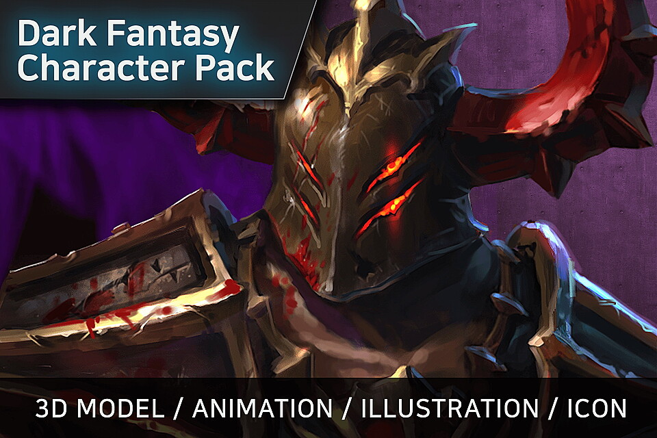 Dark Fantasy Character pack - Berserker