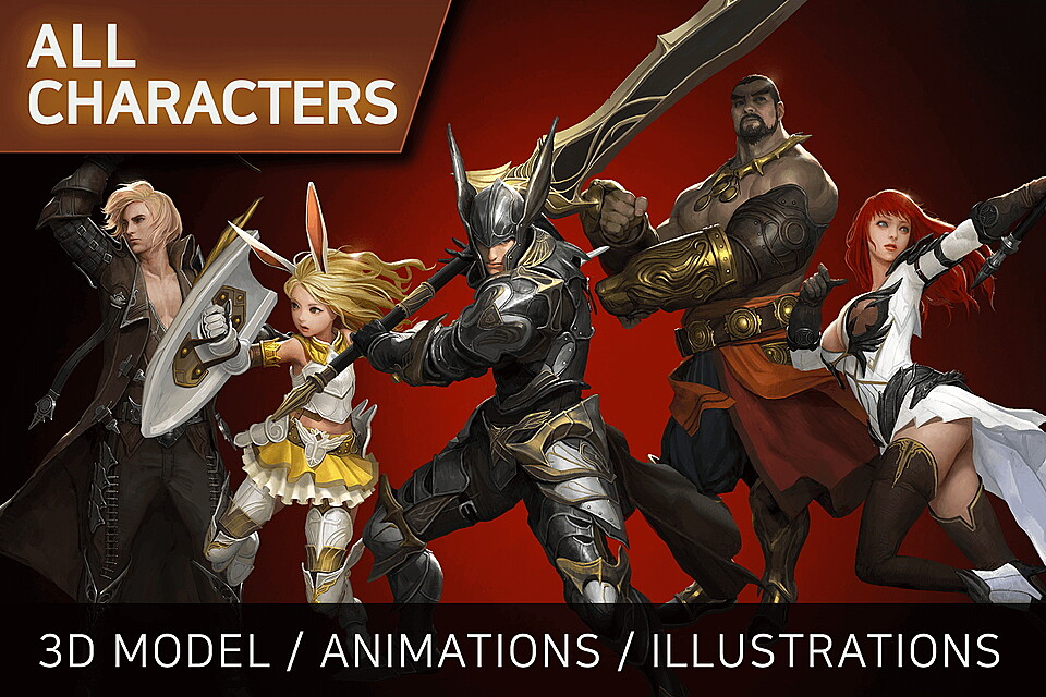 MMORPG Character Pack - All Characters