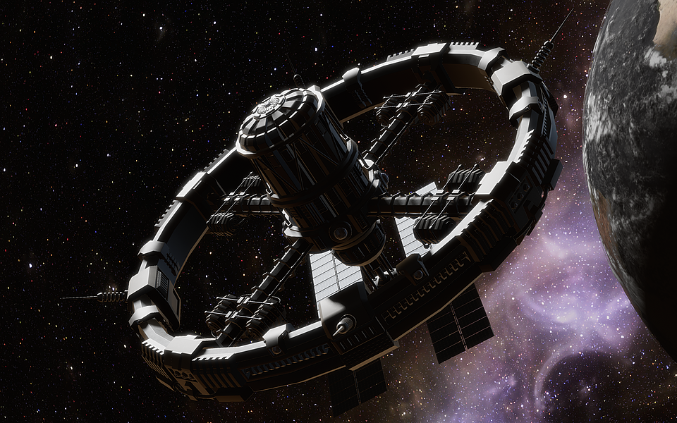 Sci-Fi Ring Space Station