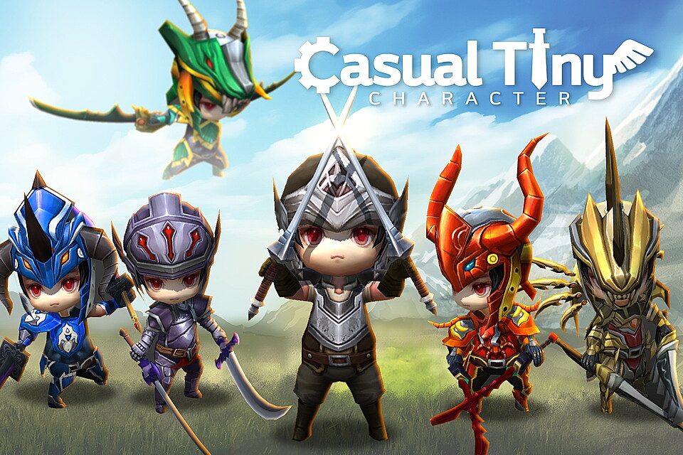 Casual Tiny Character - Dragon Knight Pack