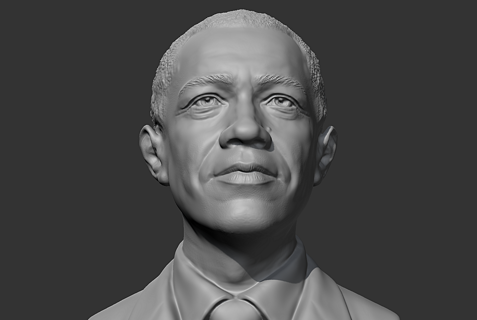 Barack Obama 3D print model