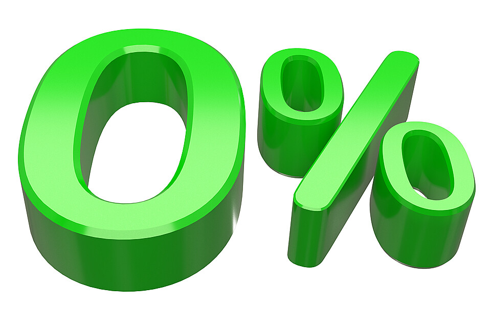 Green Zero Percent Sign