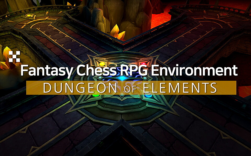 Fantasy Chess RPG Environment - Elements Dungeon