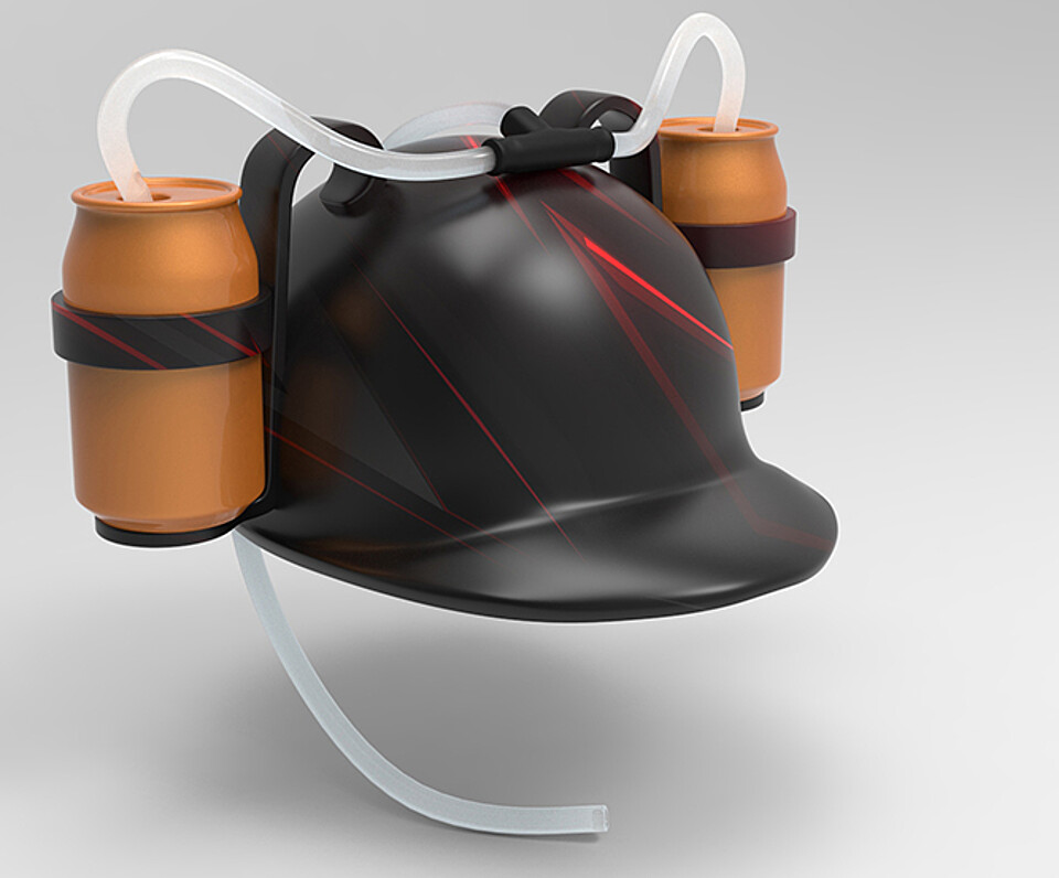 Beer Helmet 3d model and Print