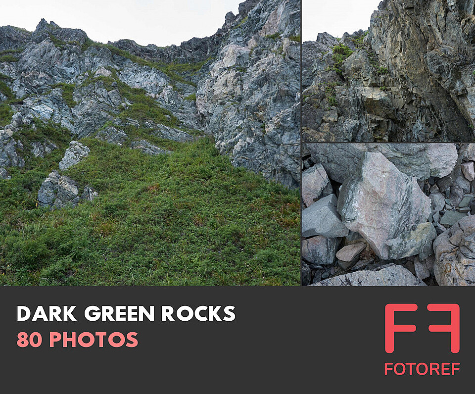 80 photos of Dark Green Rocks