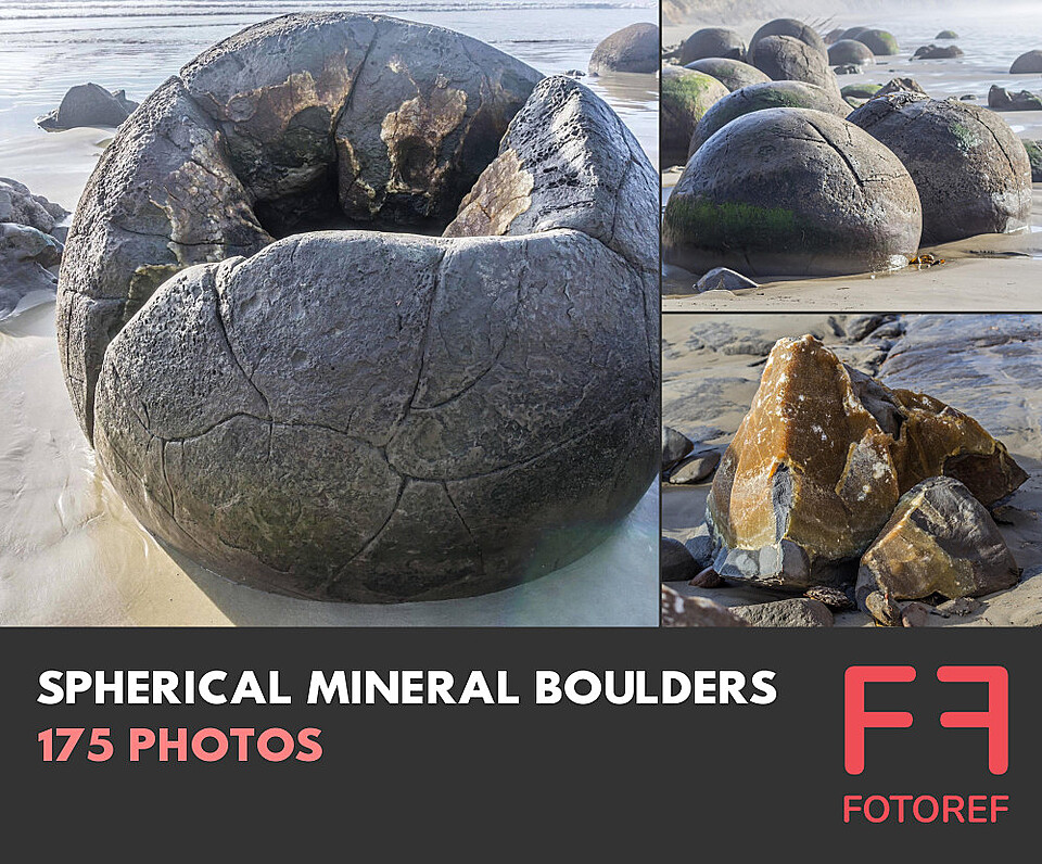 175 photos of Spherical Mineral Boulders