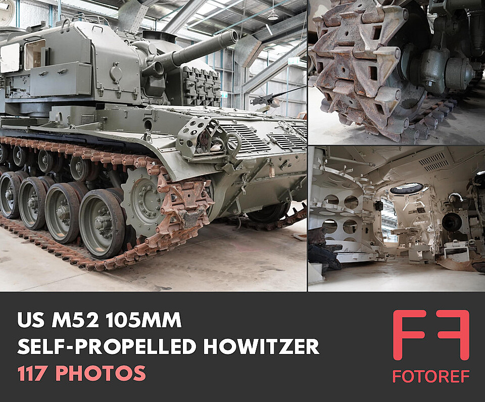 117 photos of US M52 105mm Self-Propelled Howitzer