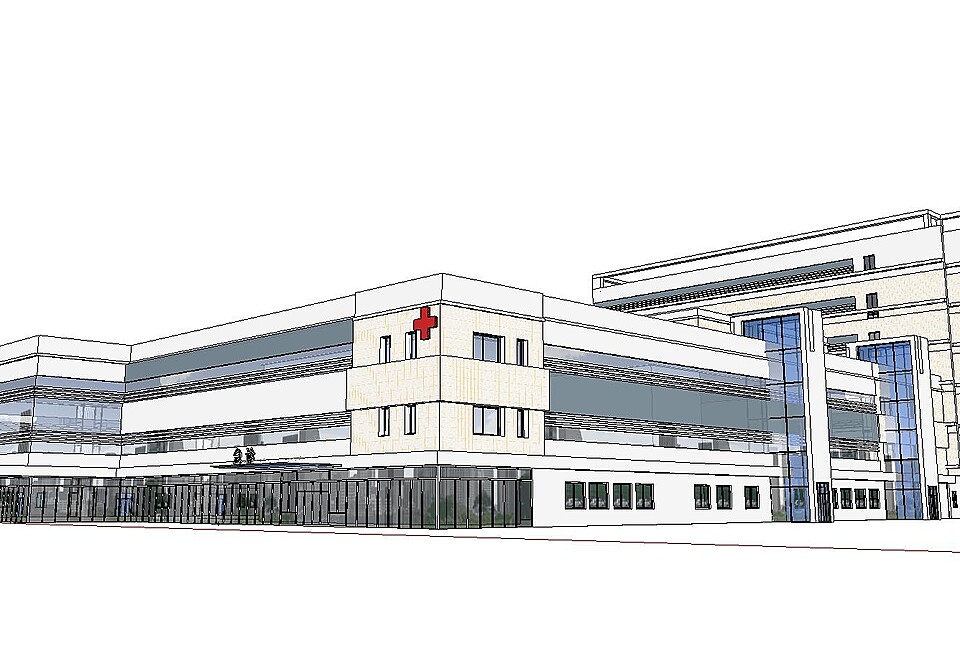 Sketchup City social Building-Hospital -025