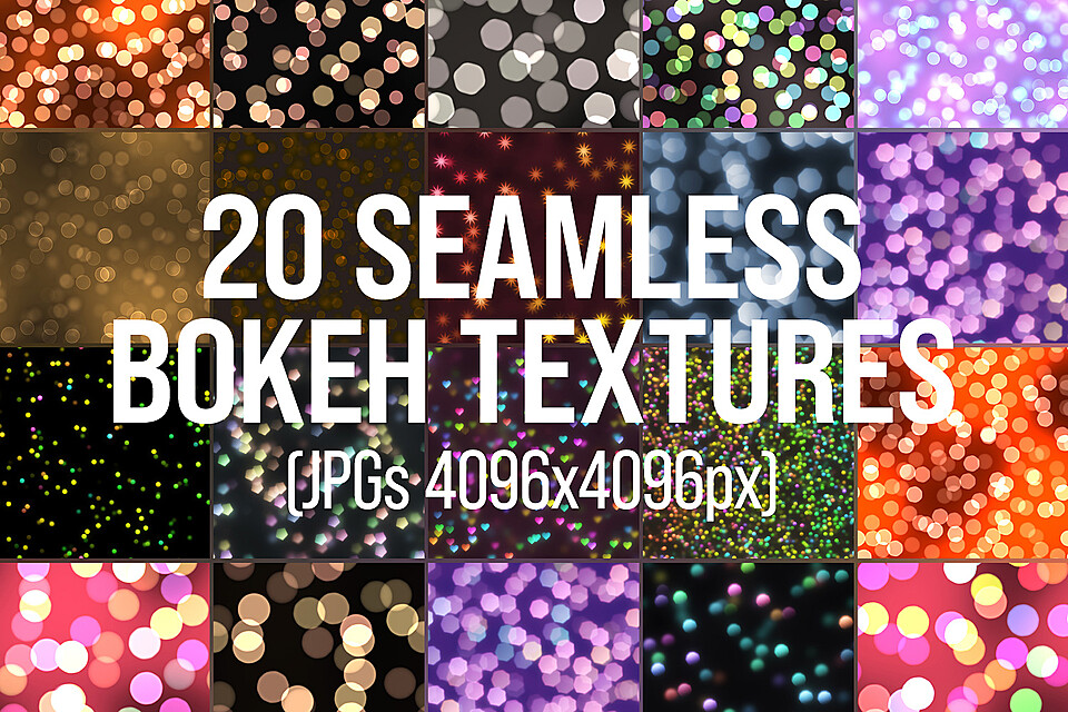 20 Seamless Bokeh Textures