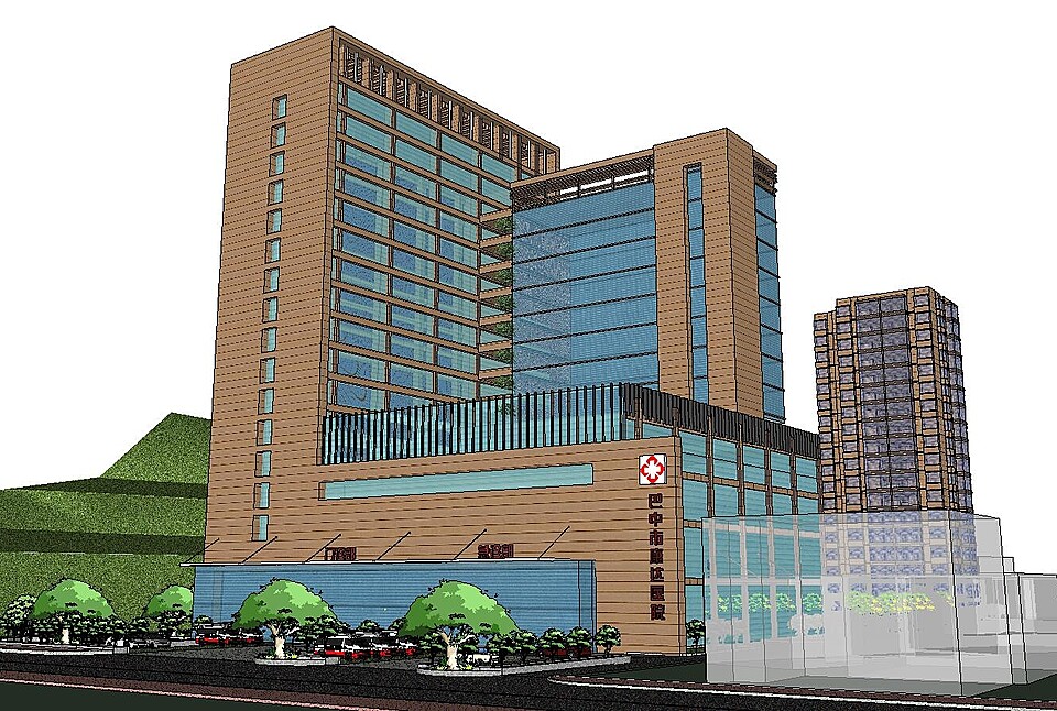 Sketchup City social Building-Hospital -053