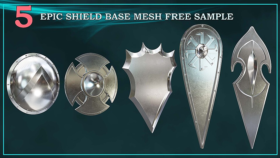 5 Epic Shield Base Mesh - Free Sample
