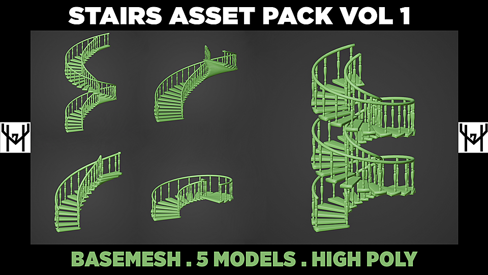 Stairs Asset Pack Vol 1