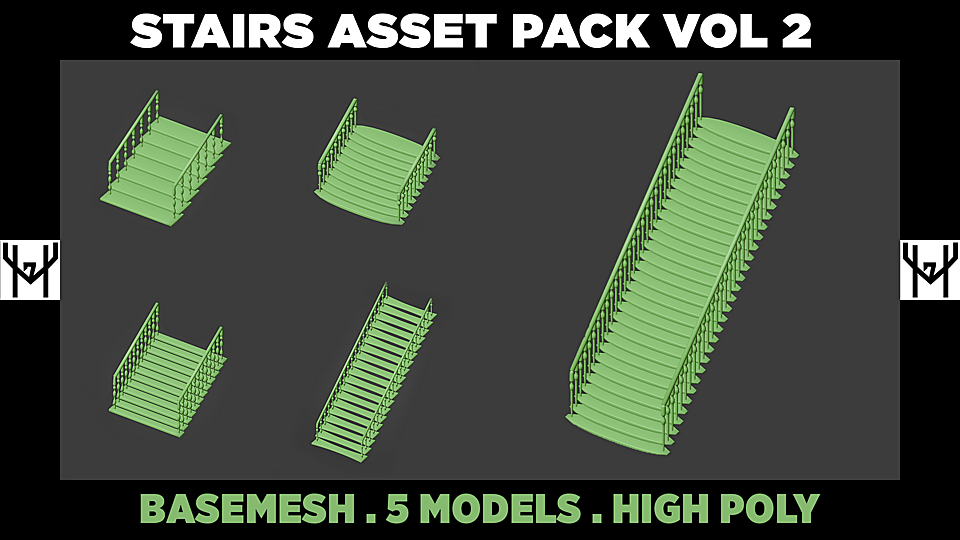 Stairs Asset Pack Vol 2