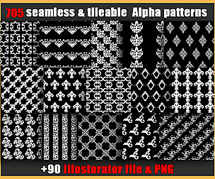 500 Chinese Pattern and Alphas