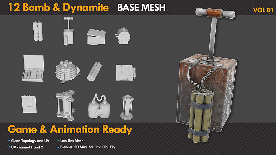 12 Bomb & Dynamite Basemeshe