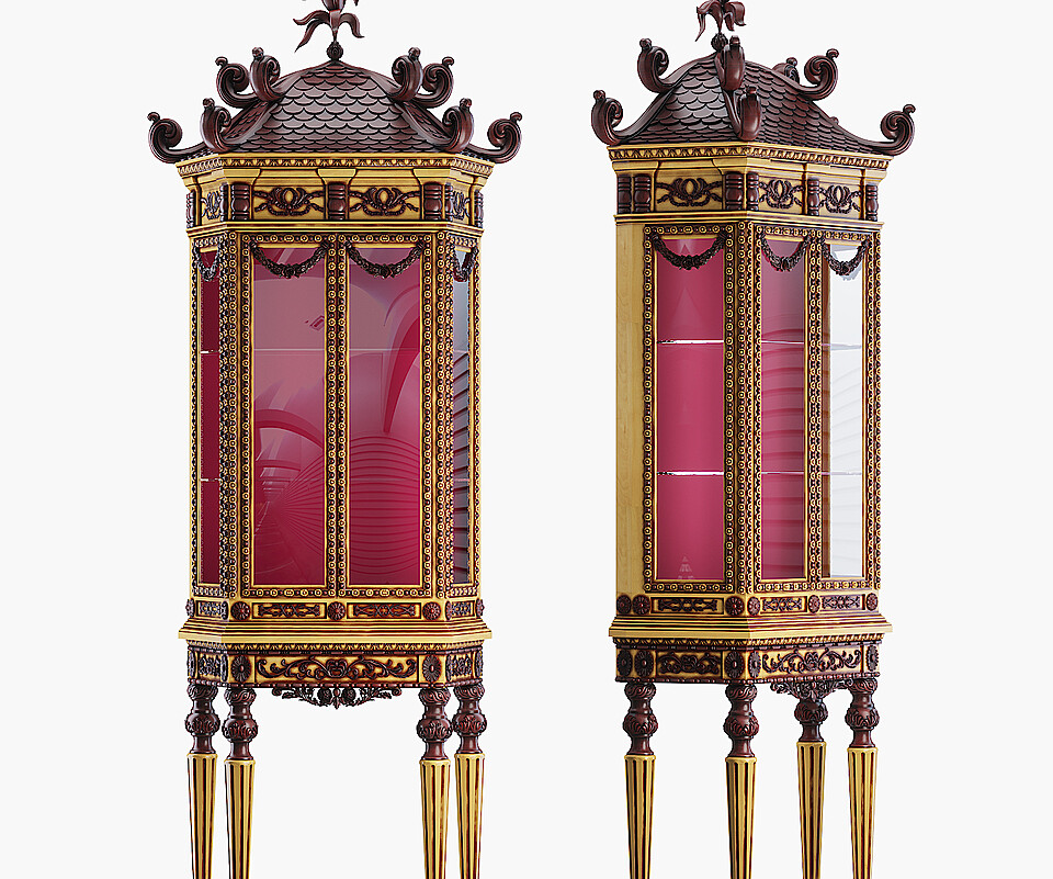 showcase Jumbo Collection Wardrobe carved classic