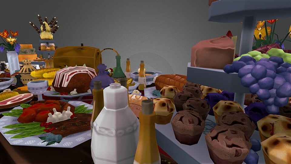 Fantasy Feast Food and Tableware Asset