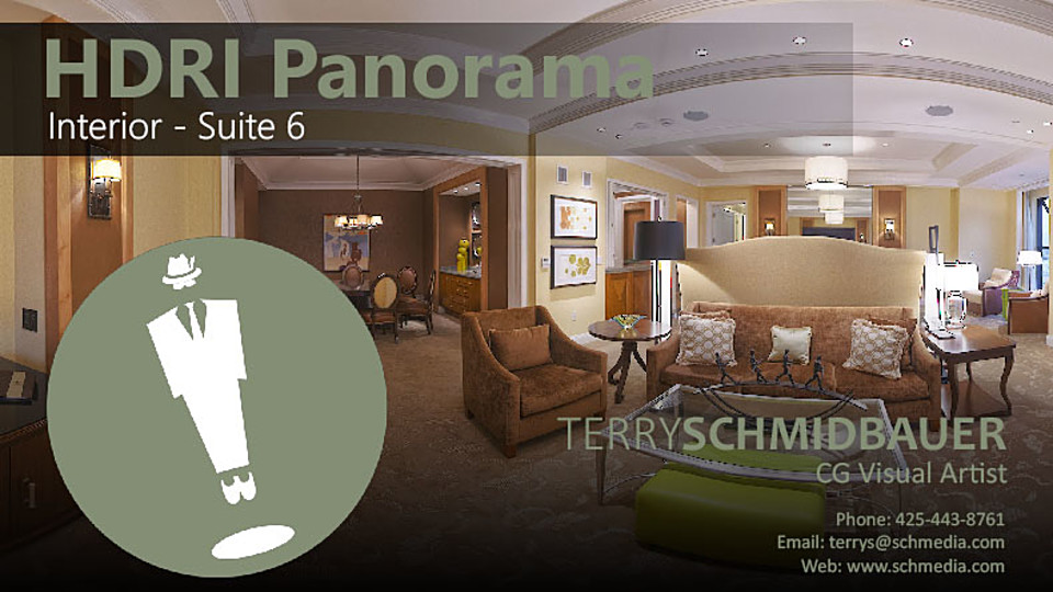 HDRI Panorama - Hotel Suite 6